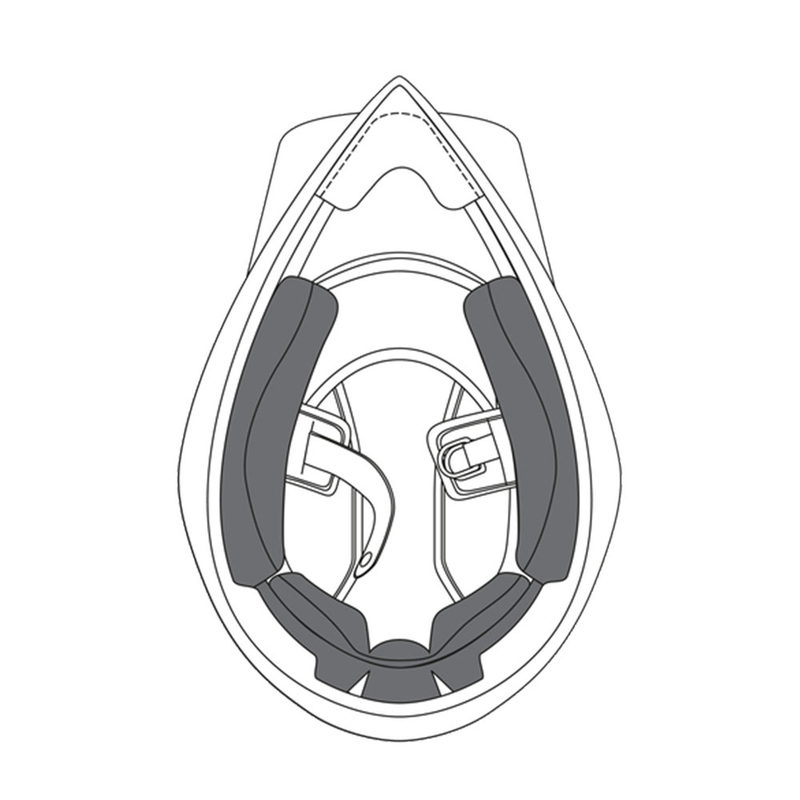 AGV AX9 Cheek Pads - Black