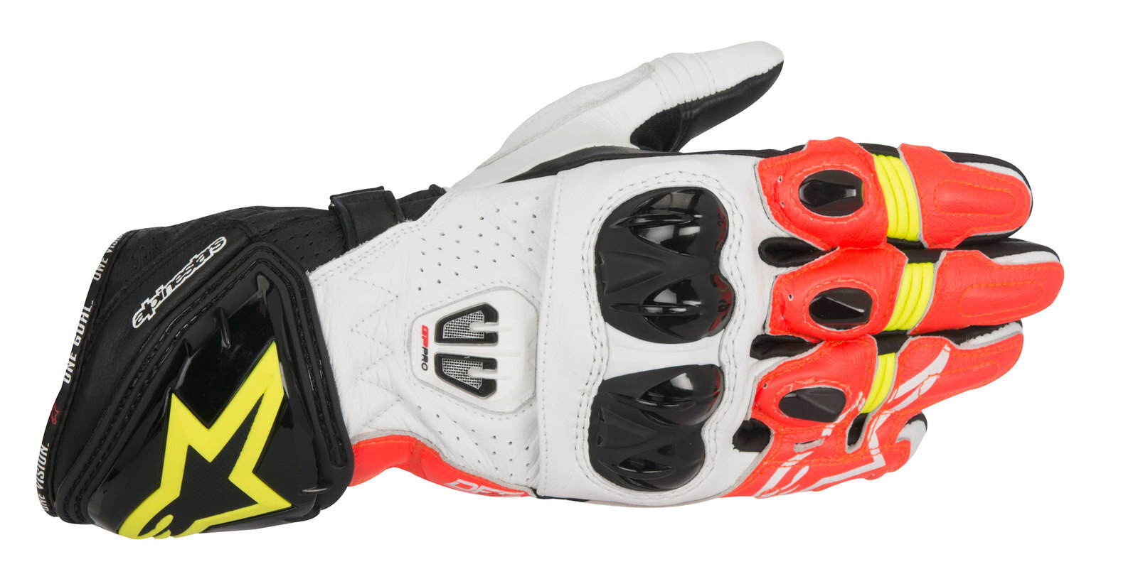 Alpinestars GP Pro R2 Black/White/Red/Fluro Yellow Performance Riding ...