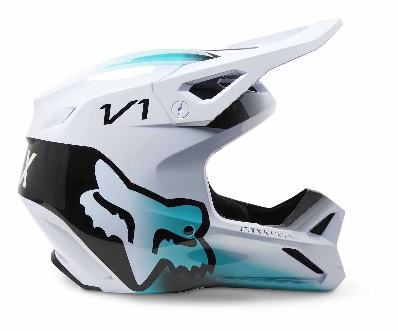 Fox MX23 V1 Toxsyk Helmet White